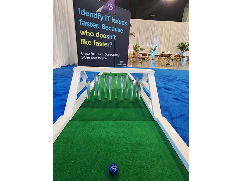 Customizable Wind Chime Obstacle Rentals - Branding Options